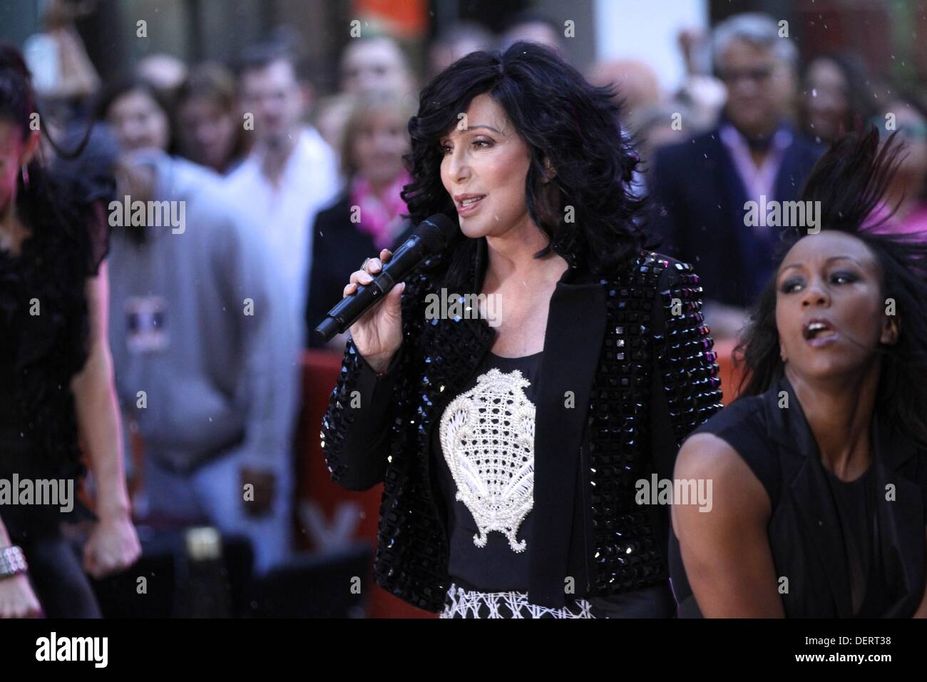 New York, NY. 23rd Sep, 2013. Cher on stage for NBC Today Show Concert ...