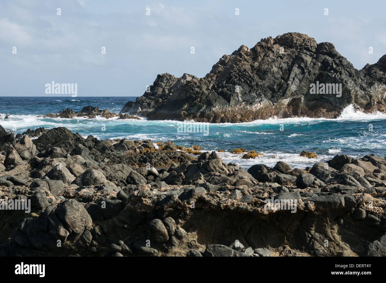 Arikok National Park natural pool Stock Photo - Alamy