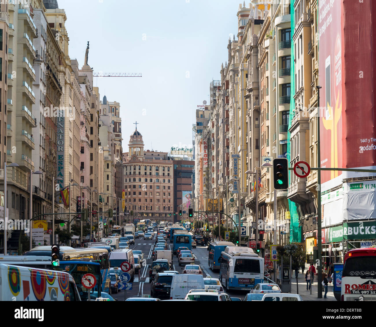 Gran Via, Madrid Stock Photo - Alamy