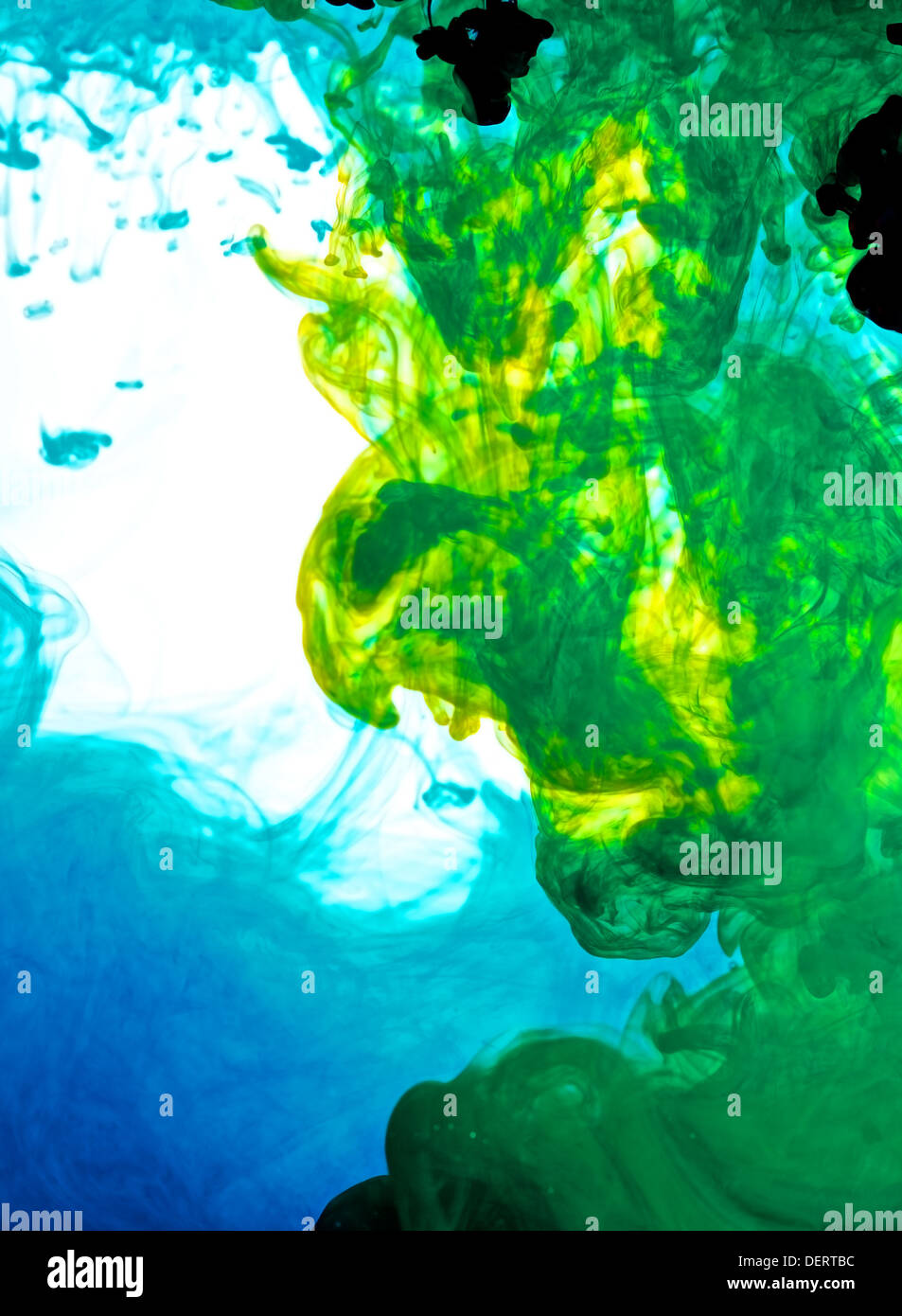 inks in water, color abstraction, color explosion Stock Photo - Alamy