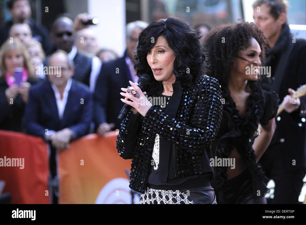 New York, NY. 23rd Sep, 2013. Cher on stage for NBC Today Show Concert ...