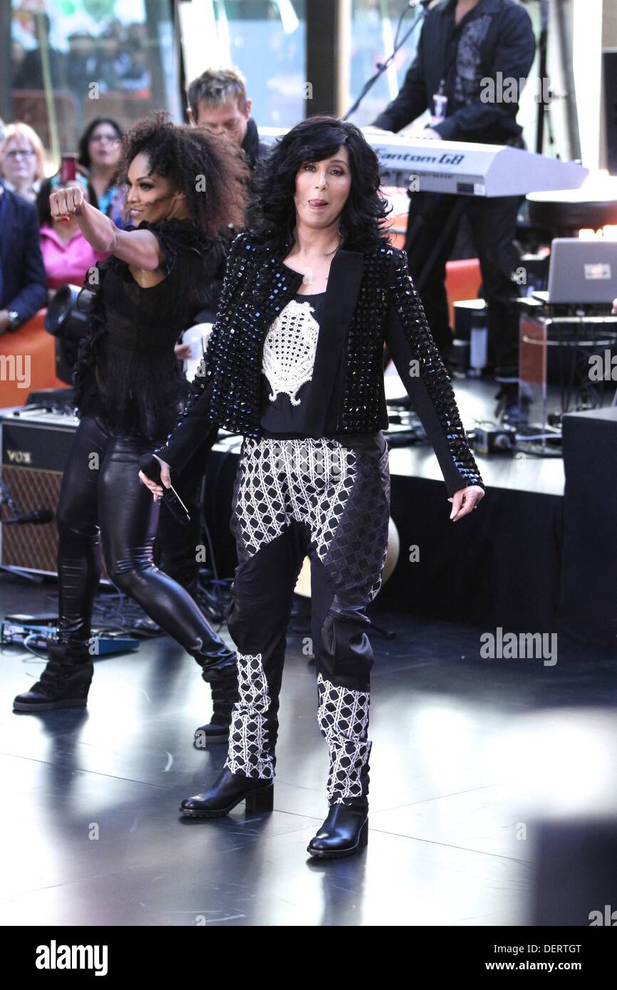 New York, NY. 23rd Sep, 2013. Cher on stage for NBC Today Show Concert ...