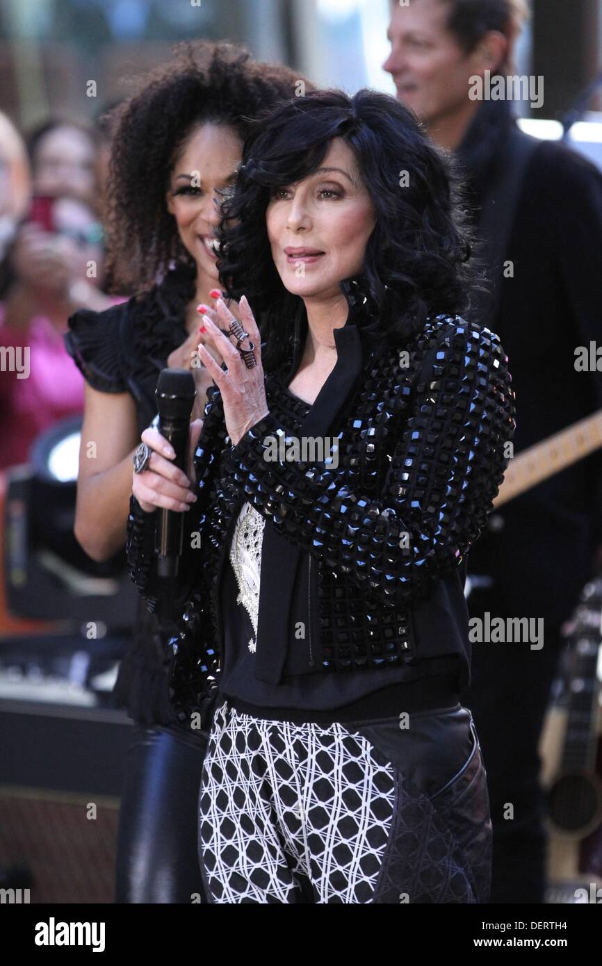 New York, NY. 23rd Sep, 2013. Cher on stage for NBC Today Show Concert ...