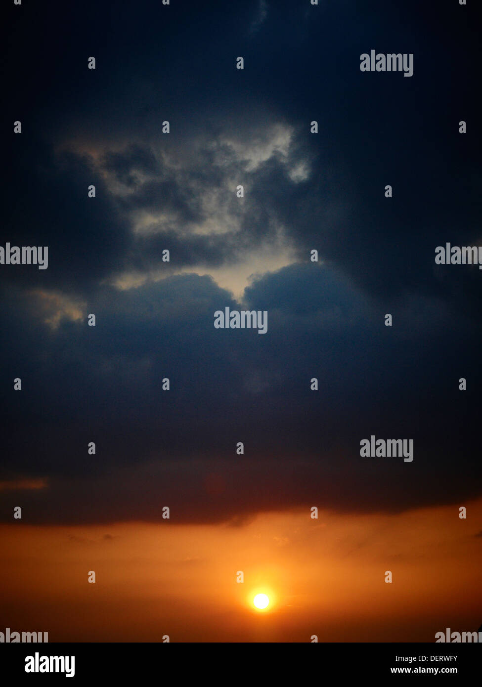 Beautiful sky and clouds at sunset UK Stock Photo - Alamy