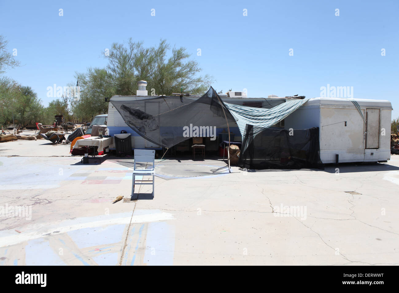 Slab City- in the Colorado Desert, southern California, lies a free ...