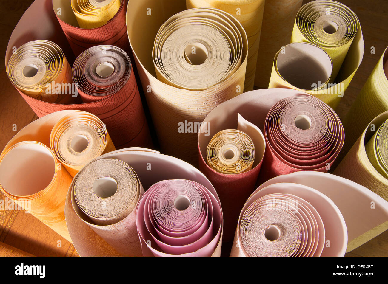 beautiful multi-colored wallpaper Stock Photo - Alamy
