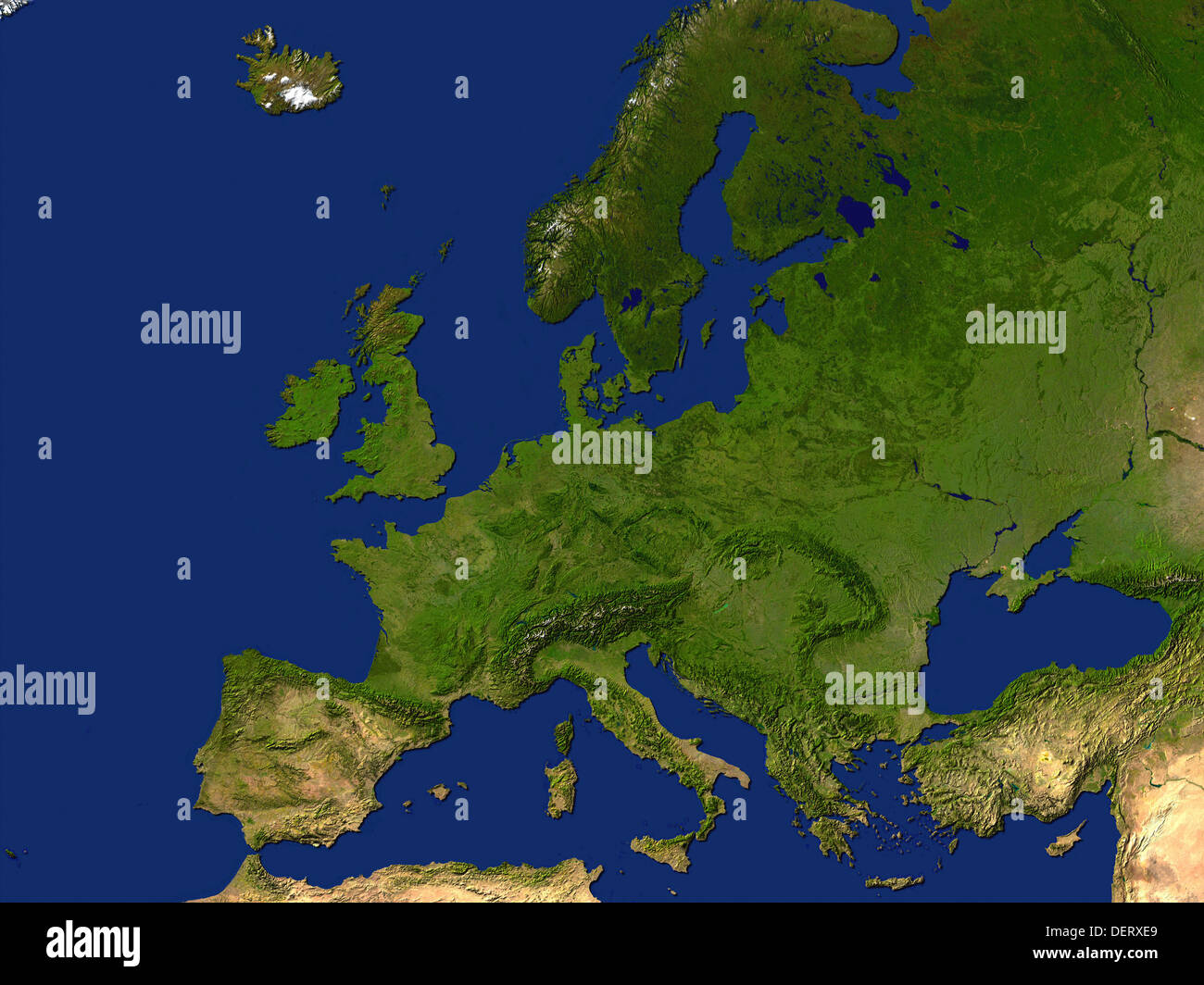 Great britain map satellite hi-res stock photography and images - Alamy