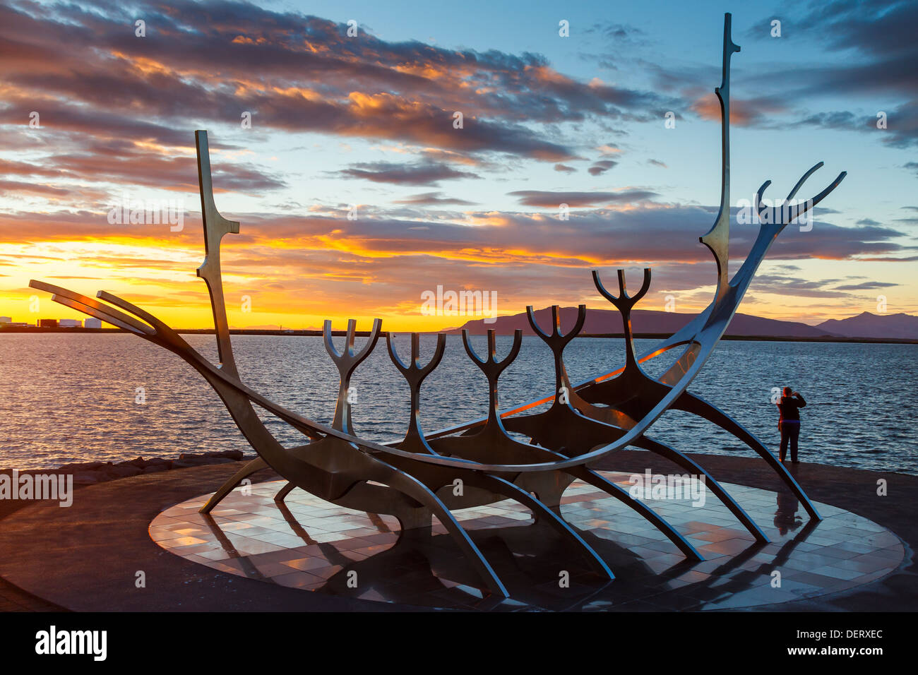 Solfar Suncraft sculpture. (Sun voyager Stock Photo - Alamy
