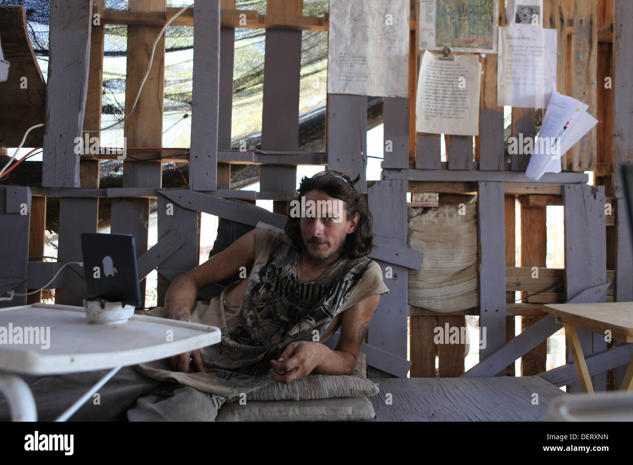 Slab City- in the Colorado Desert, southern California, lies a free ...
