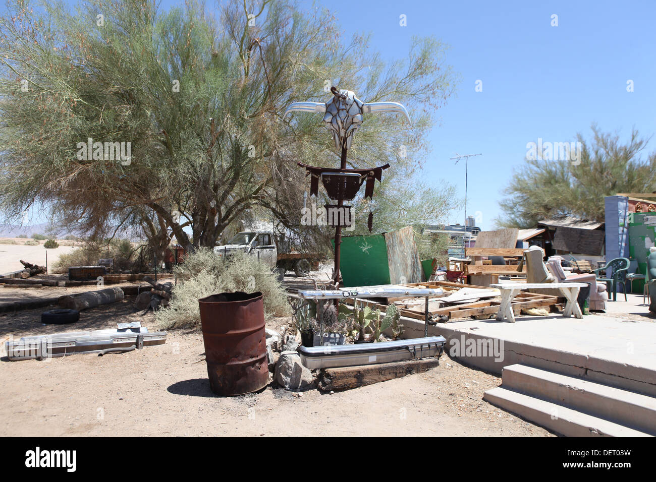 Slab City- in the Colorado Desert, southern California, lies a free ...