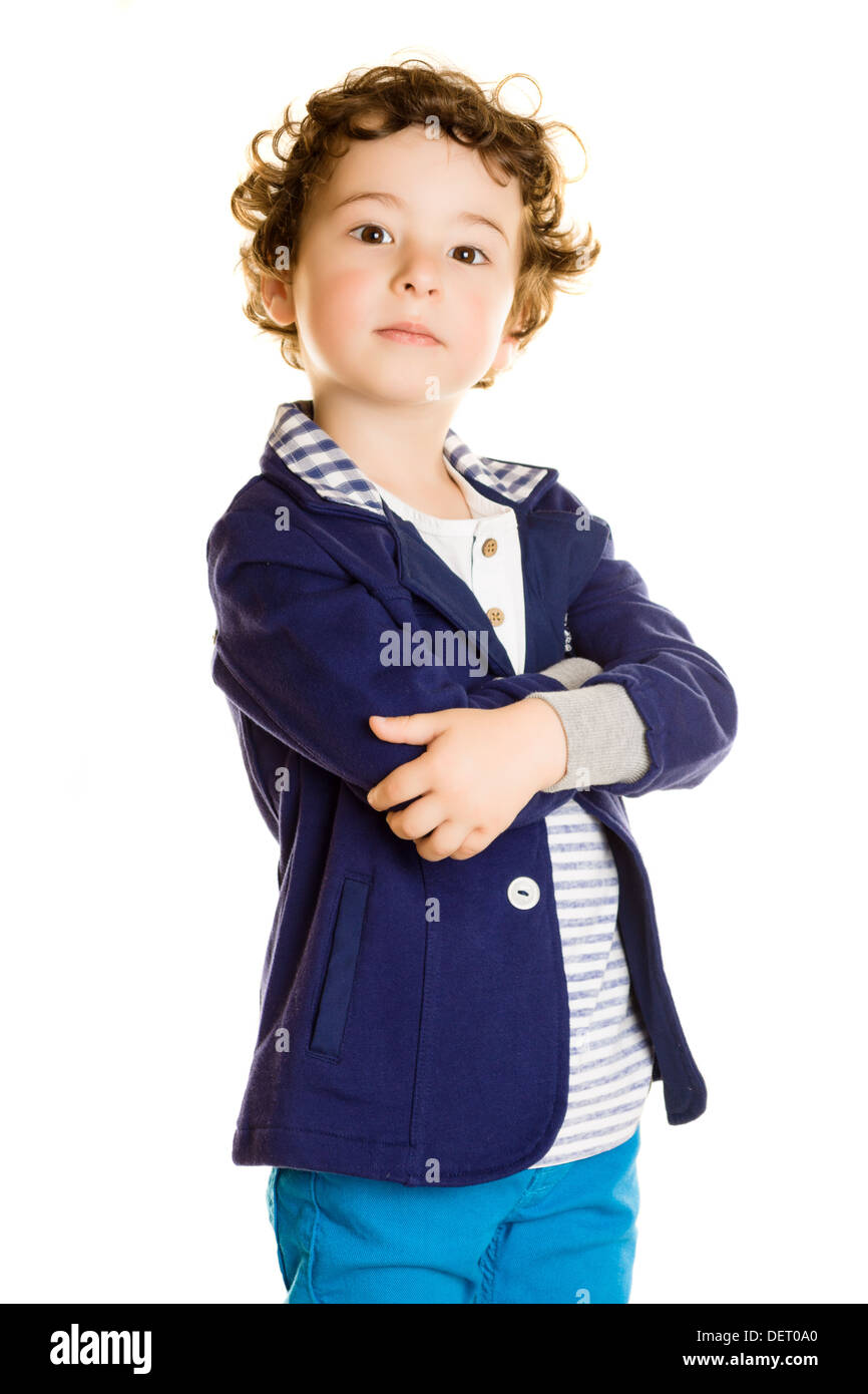 Stylish little boy Stock Photo - Alamy