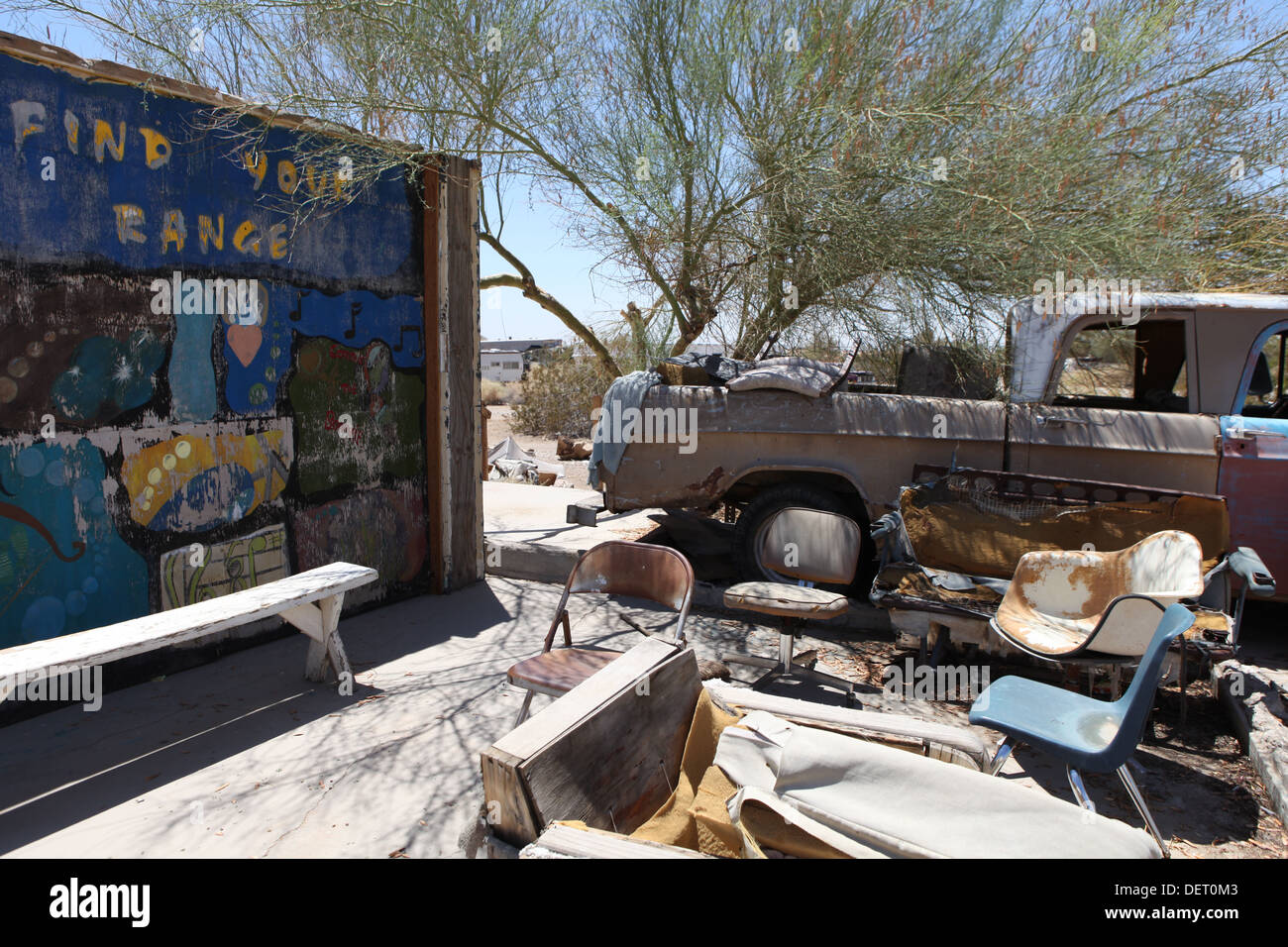 Slab City- in the Colorado Desert, southern California, lies a free ...