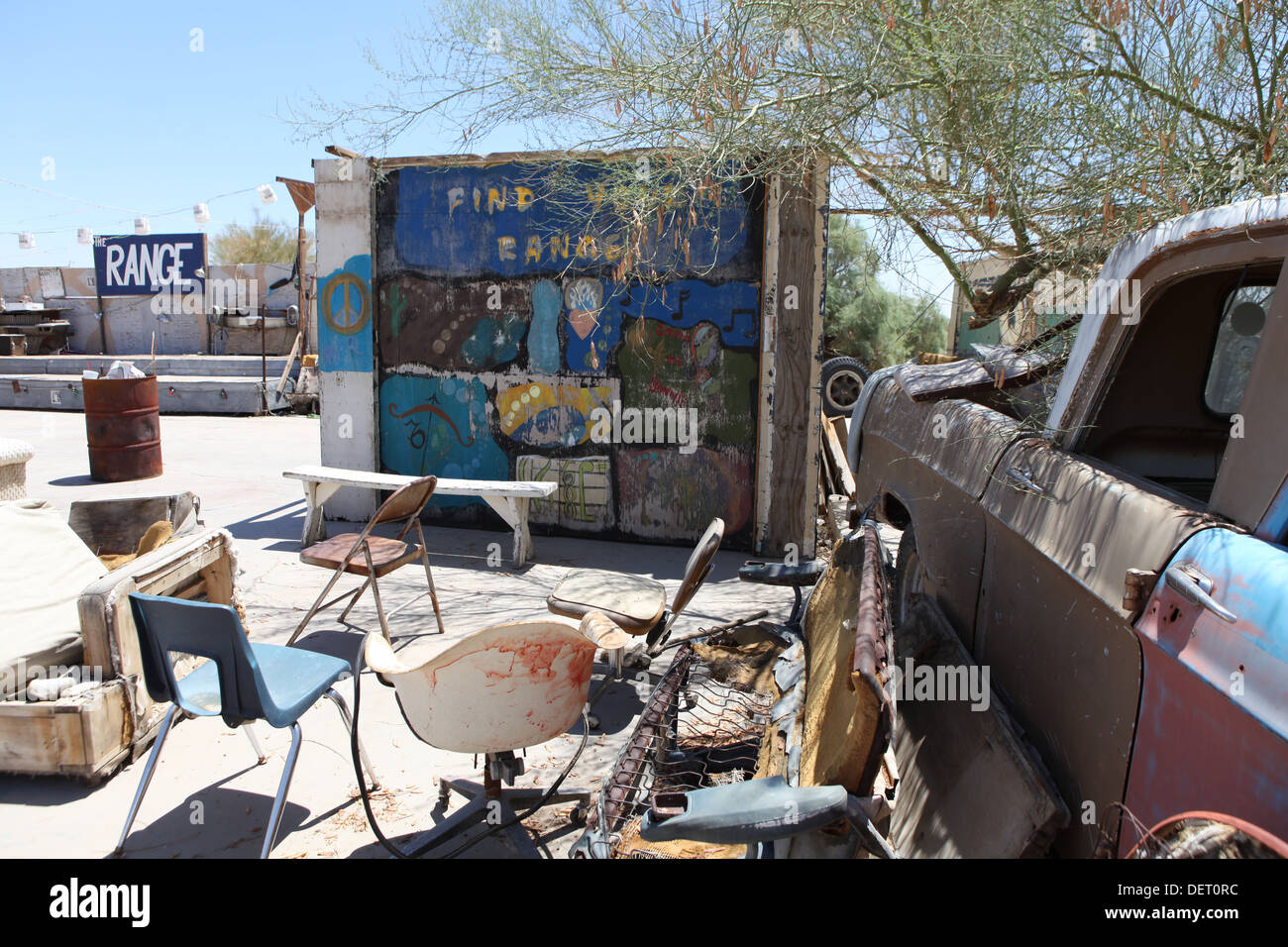 Slab City- in the Colorado Desert, southern California, lies a free ...