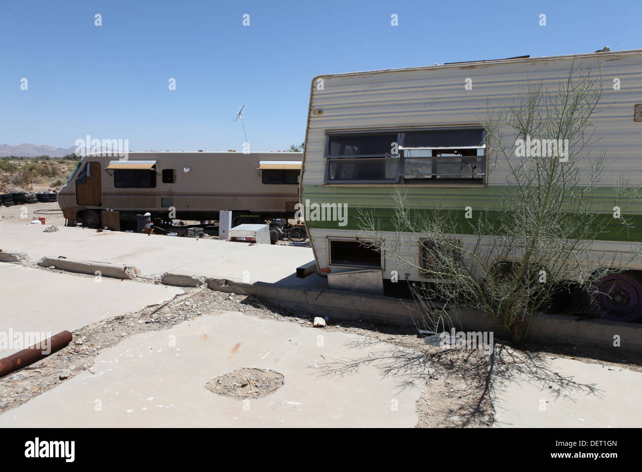 Slab City- in the Colorado Desert, southern California, lies a free ...