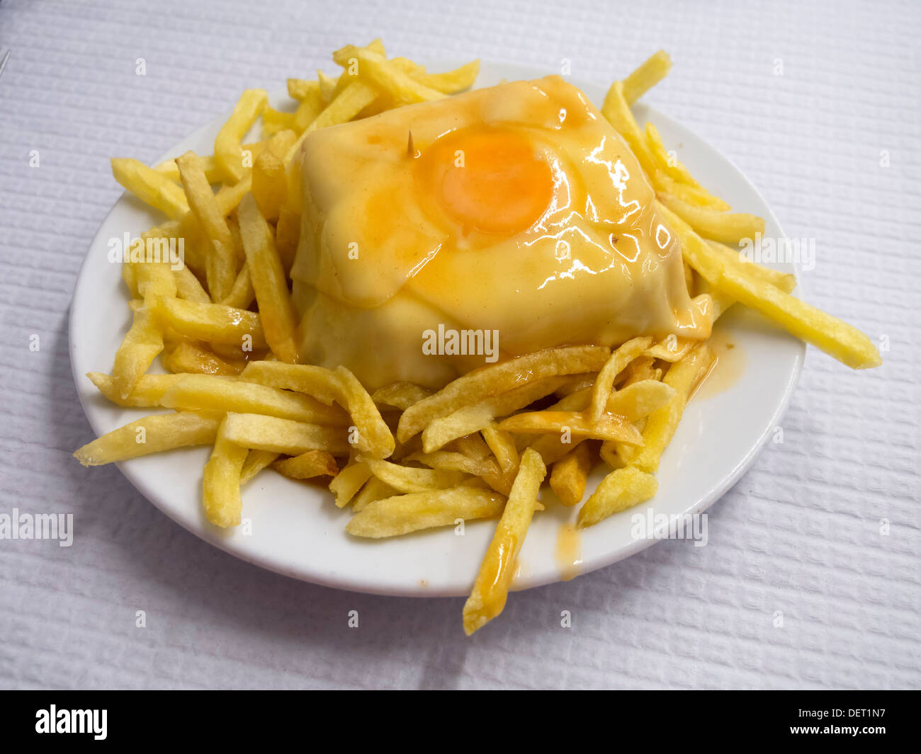Francesinha - typical sandwich from Oporto, Portugal Stock Photo - Alamy