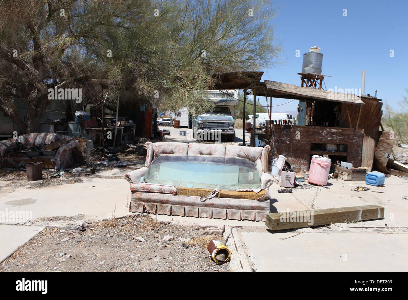 Slab City- in the Colorado Desert, southern California, lies a free ...