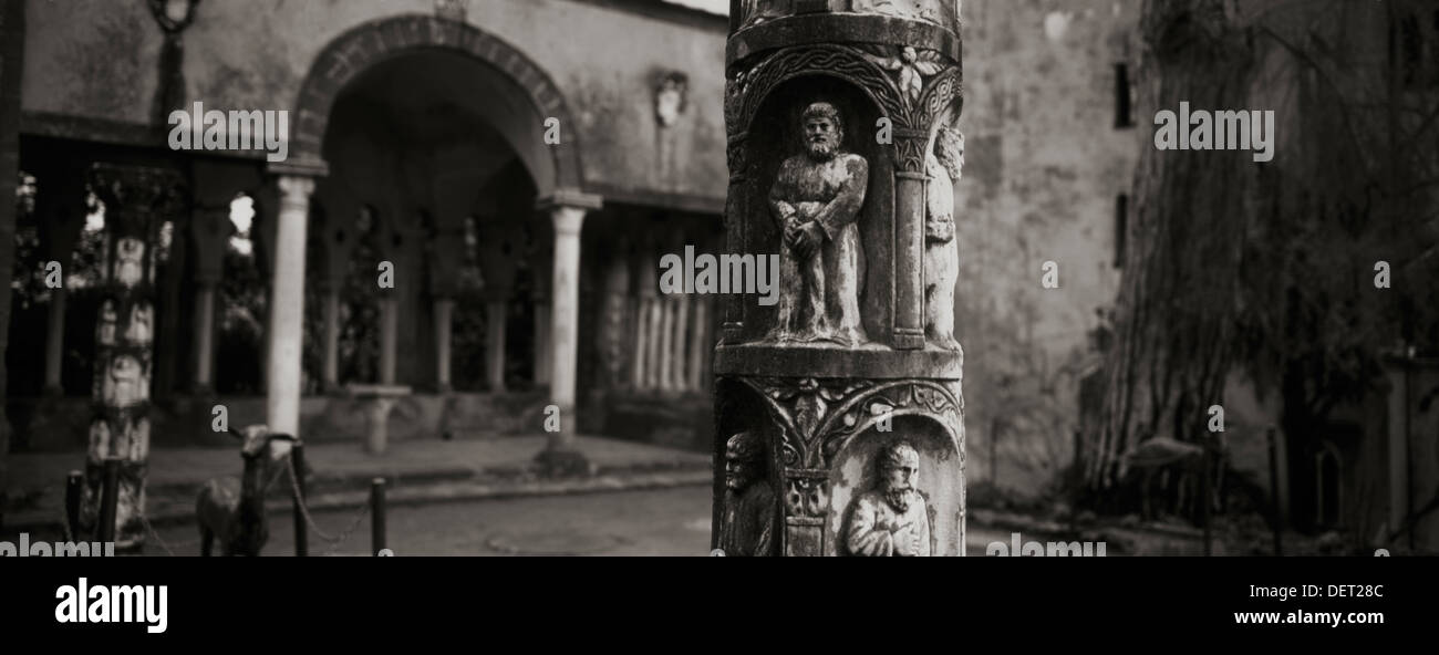 Carved relief figures from the Middle Ages adorn Roman columns & The ...