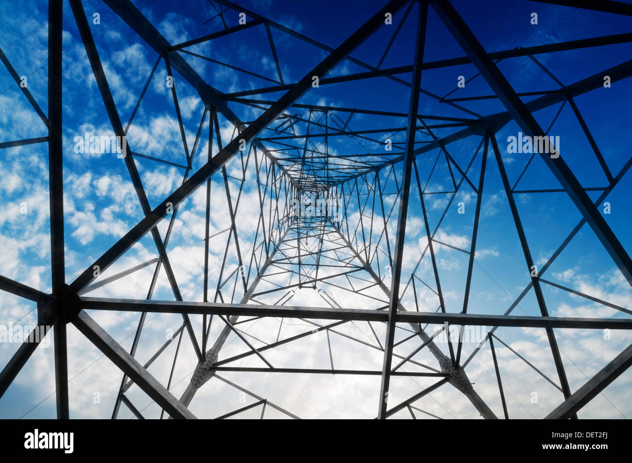 Power tower in the sky background Stock Photo - Alamy