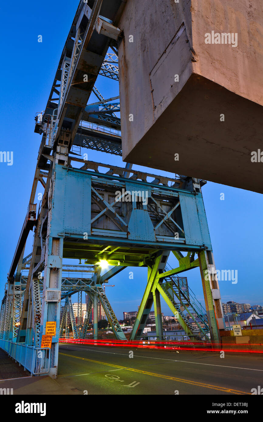 Johnson Street bridge at dawn-Victoria, British Columbia, Canada Stock ...