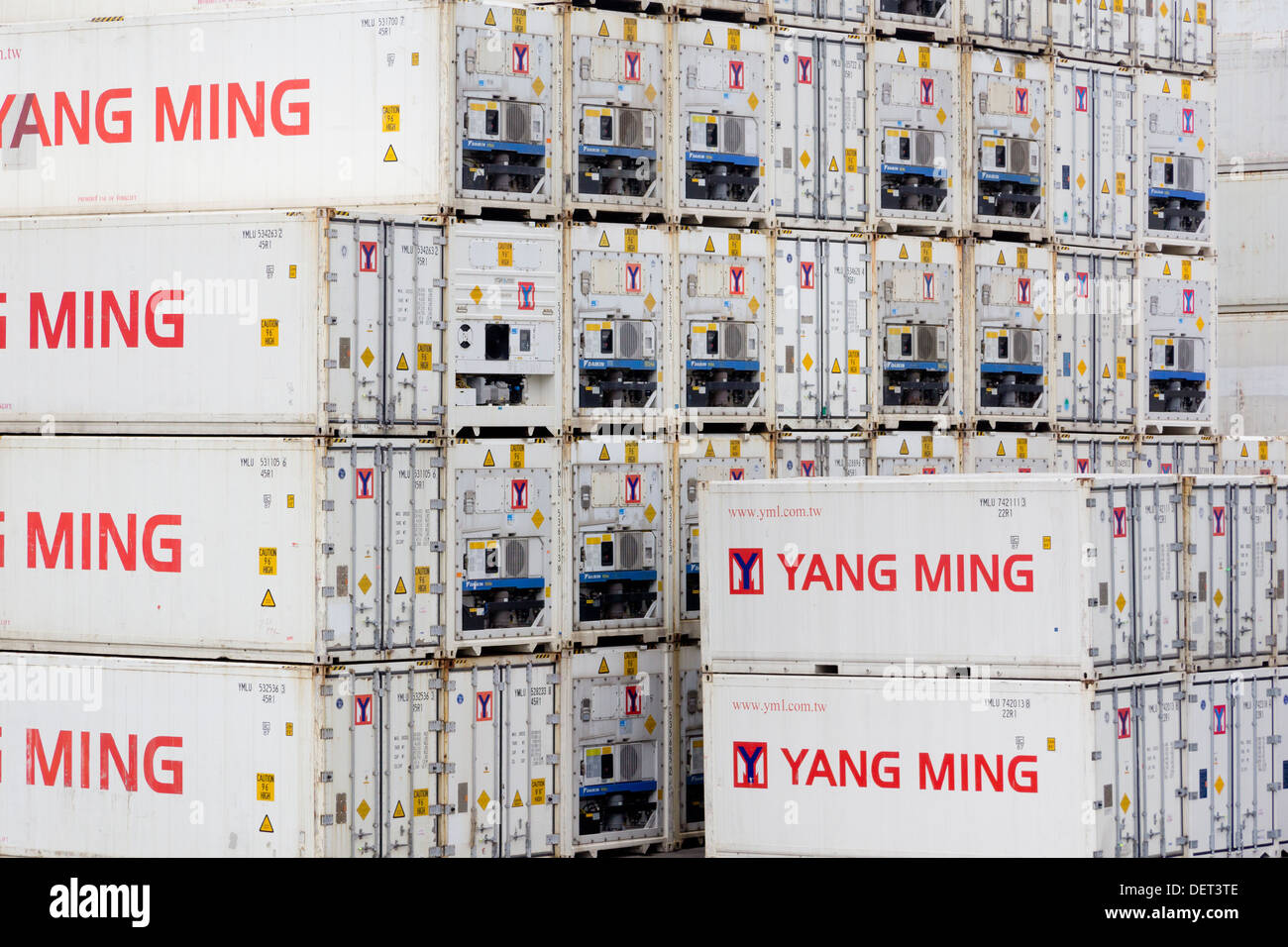 Temperature controlled shipping containers Stock Photo - Alamy