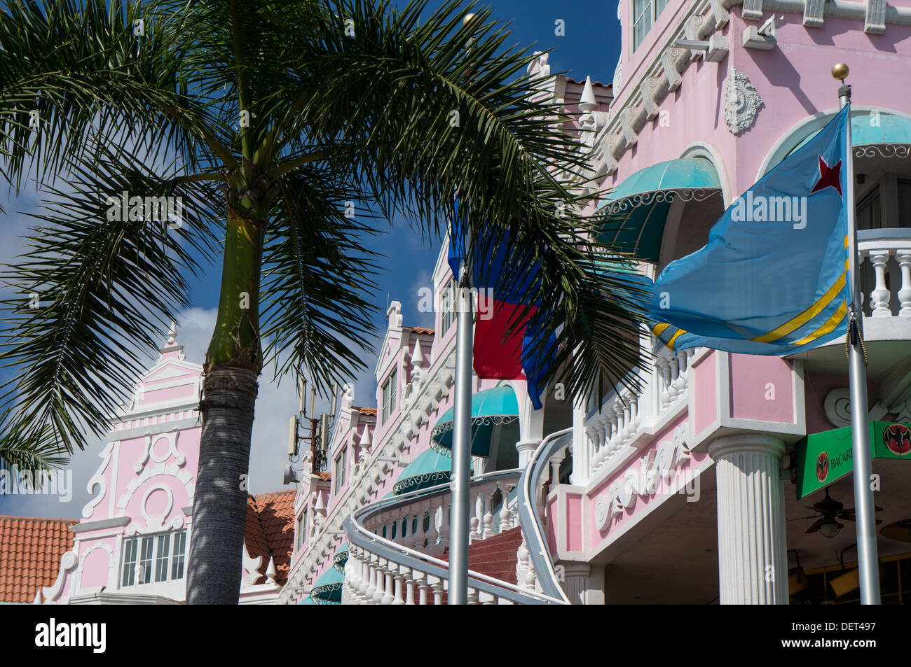 Dutch Colonial architecture Oranjestad Aruba Stock Photo - Alamy