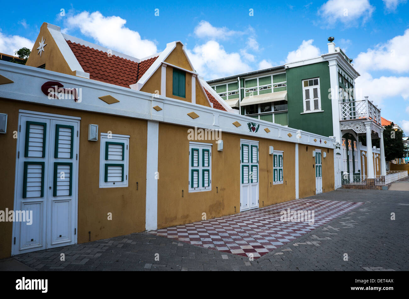 Dutch Colonial architecture Oranjestad Aruba Stock Photo - Alamy