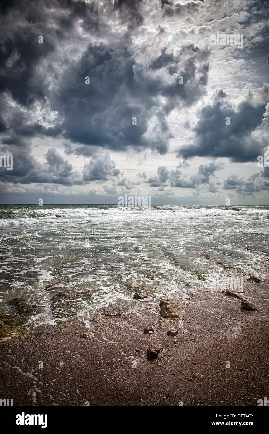 Storm on the sea after a rain. HDR image Stock Photo - Alamy