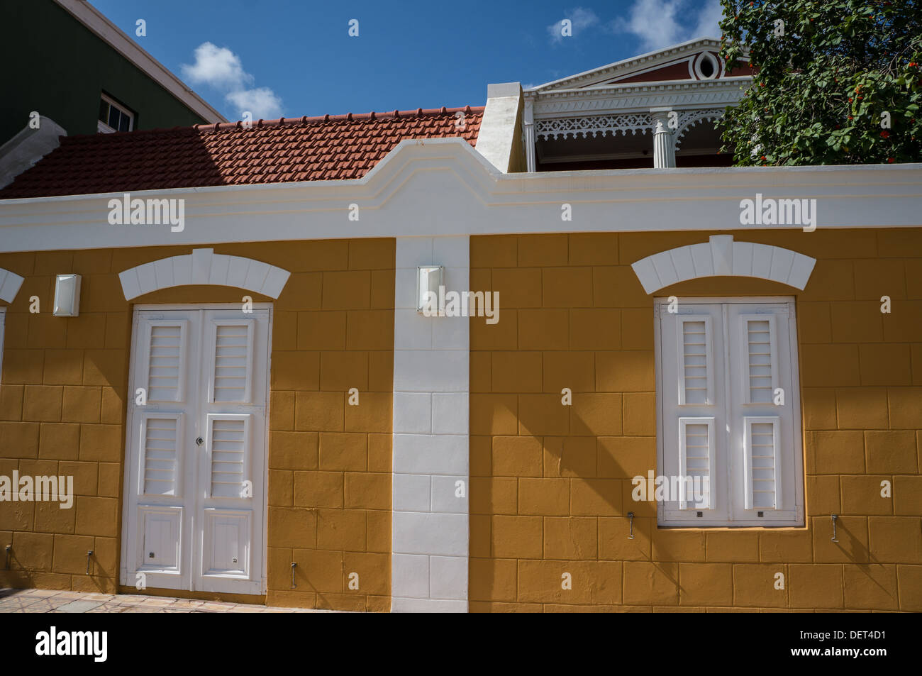 Dutch Colonial architecture Oranjestad Aruba Stock Photo - Alamy