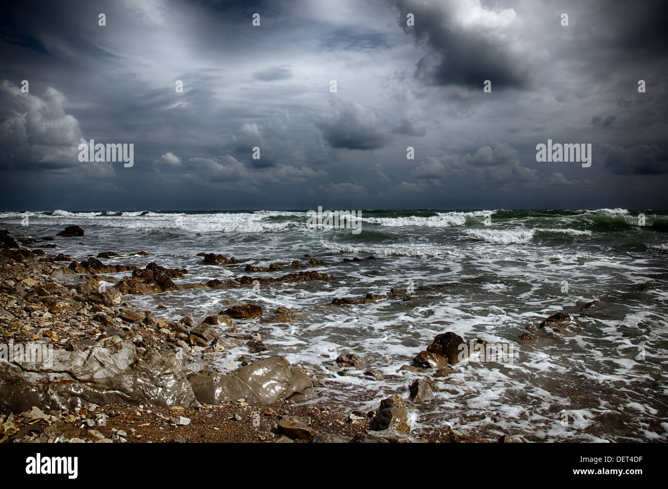 Storm on the sea after a rain. HDR image Stock Photo - Alamy