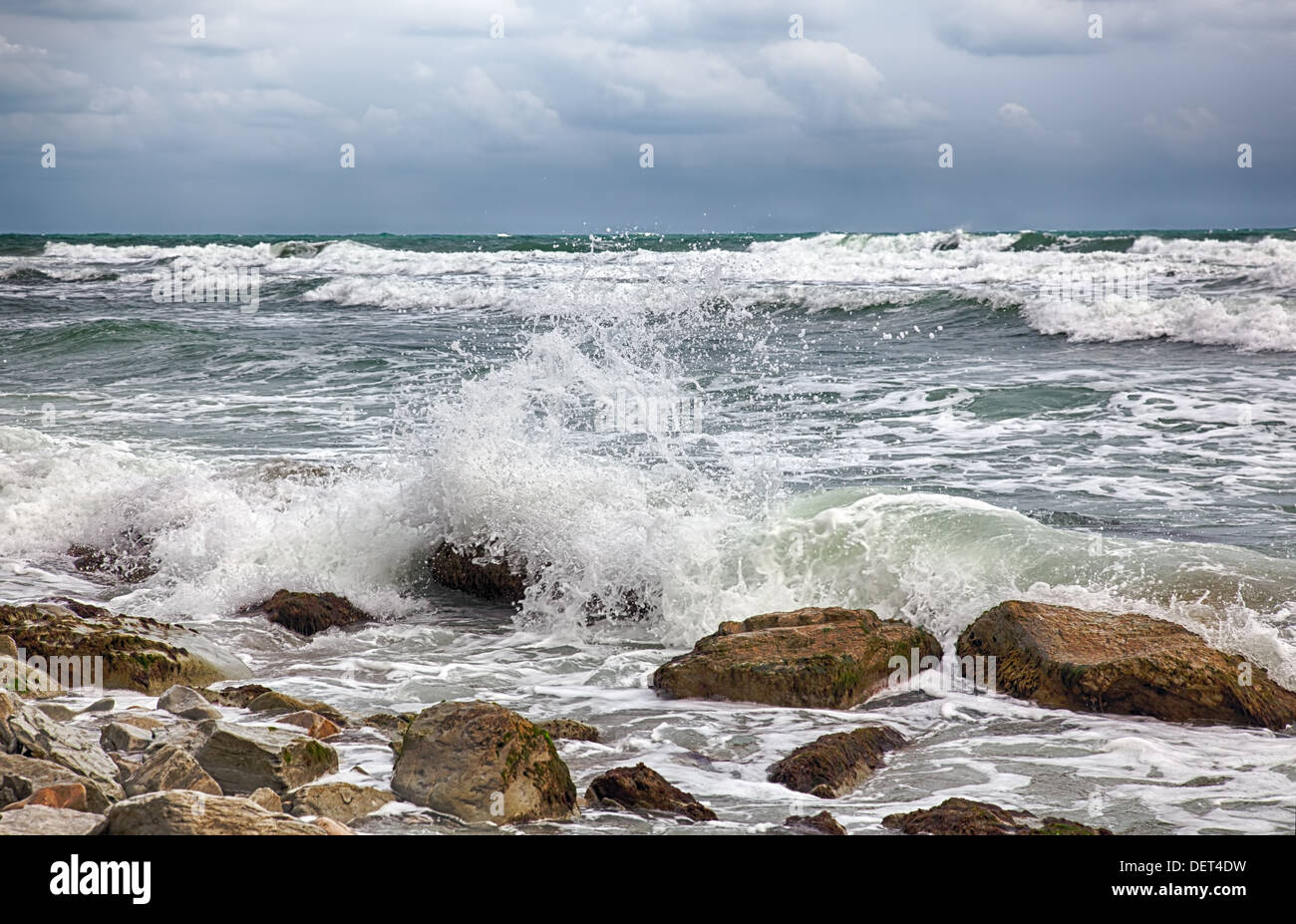Storm on the sea after a rain. HDR image Stock Photo - Alamy