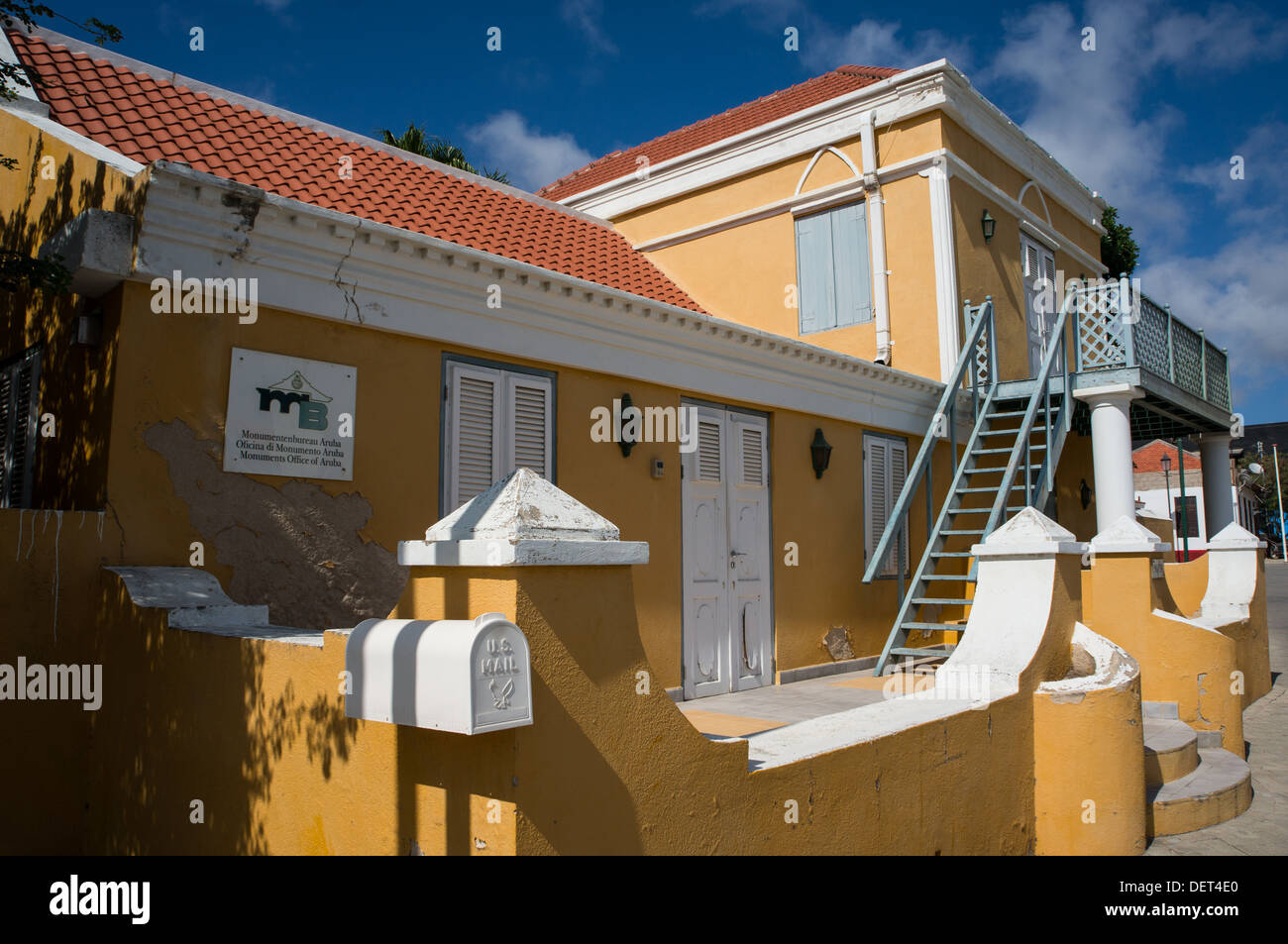 Dutch Colonial architecture Oranjestad Aruba Stock Photo - Alamy