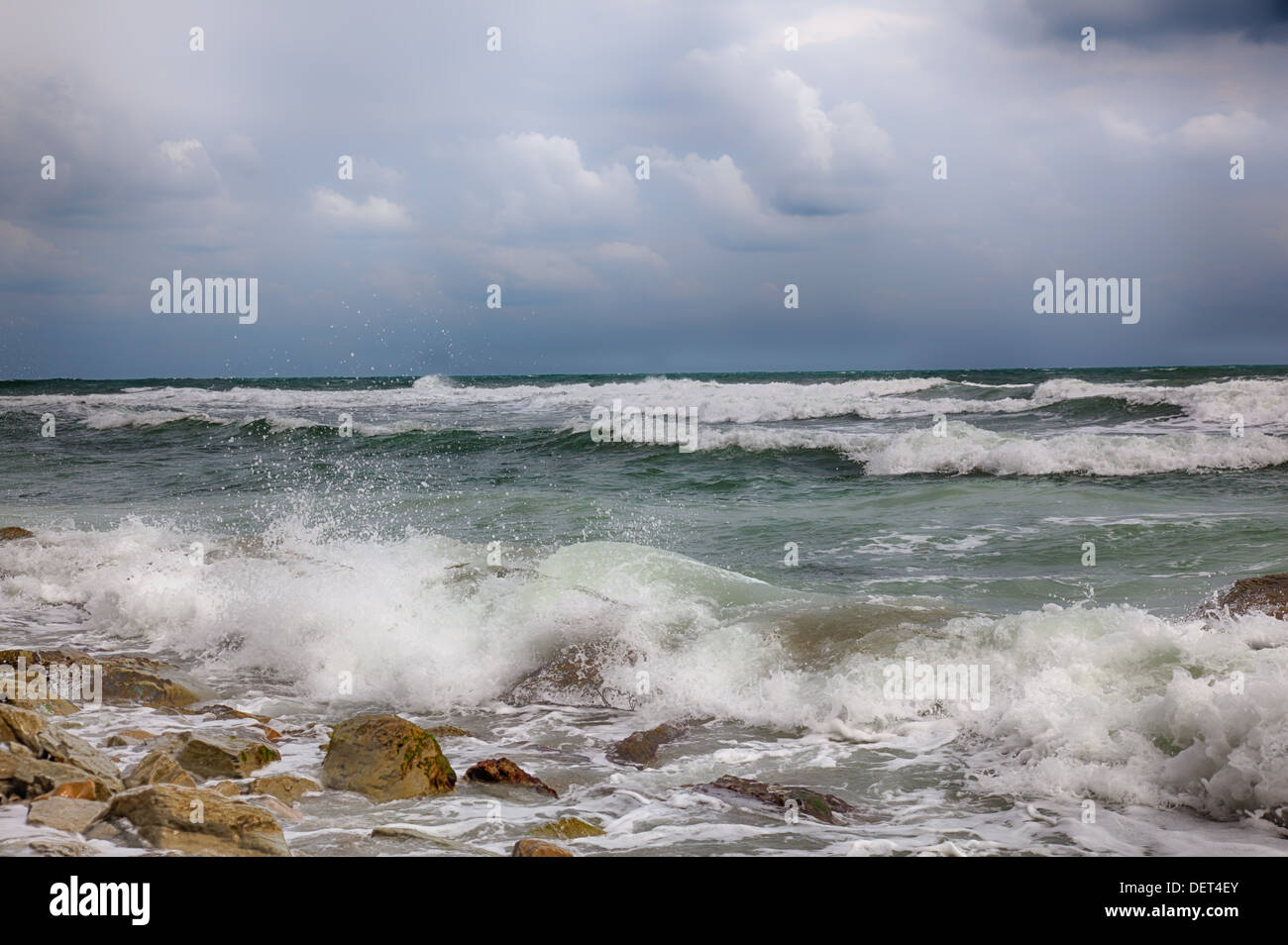 Storm on the sea after a rain. HDR image Stock Photo - Alamy