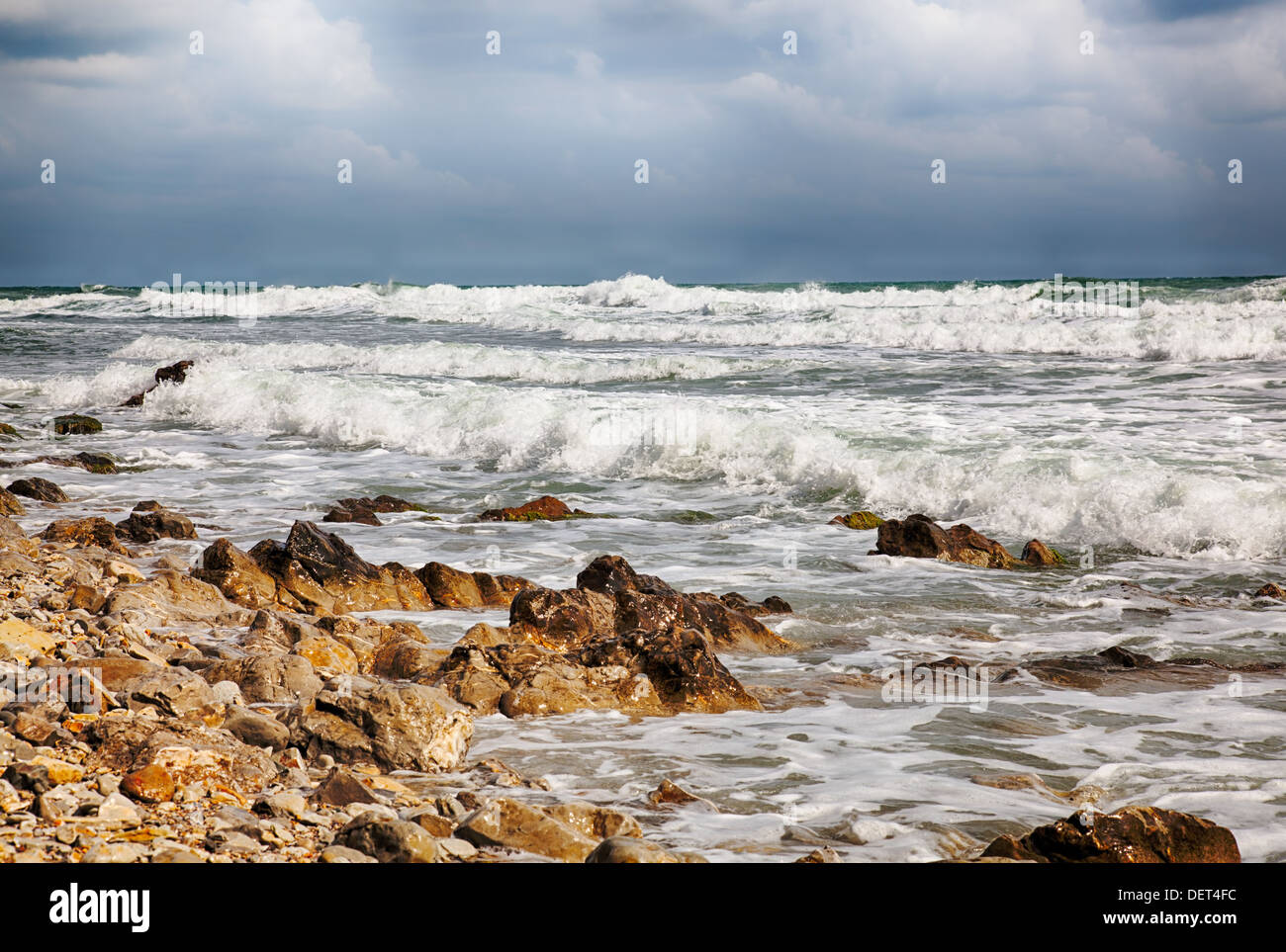 Storm on the sea after a rain. HDR image Stock Photo - Alamy