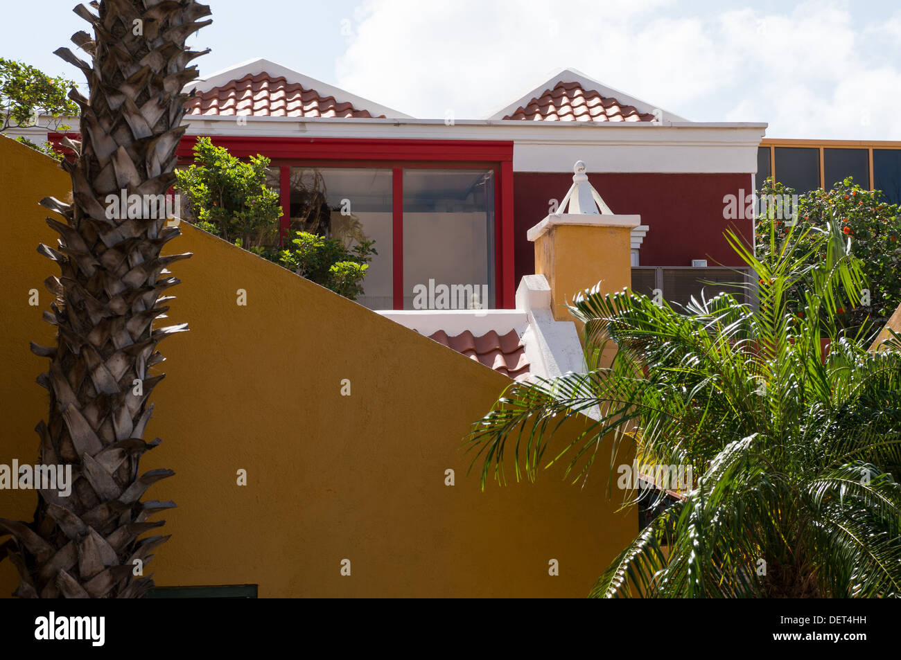 Dutch Colonial architecture Oranjestad Aruba Stock Photo - Alamy