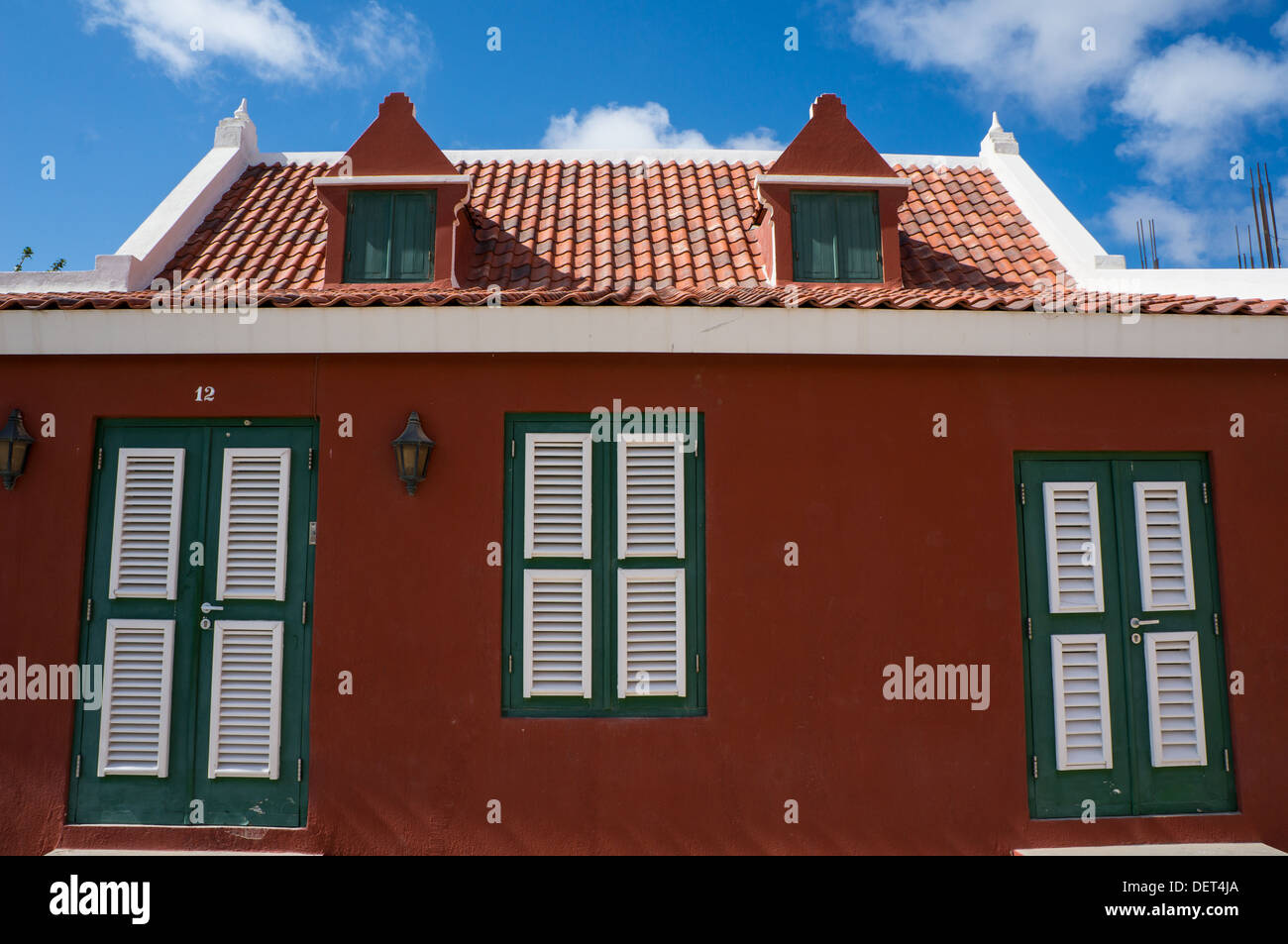 Dutch Colonial architecture Oranjestad Aruba Stock Photo - Alamy