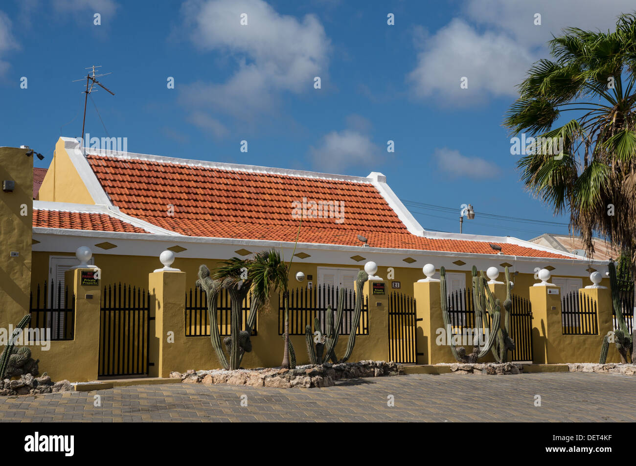 Dutch Colonial architecture Oranjestad Aruba Stock Photo - Alamy