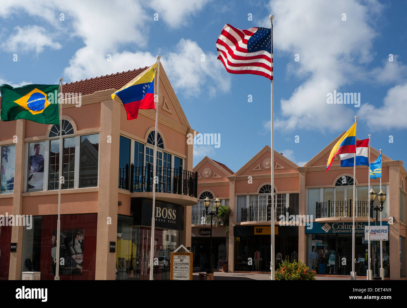 Dutch Colonial architecture Oranjestad Aruba Stock Photo - Alamy