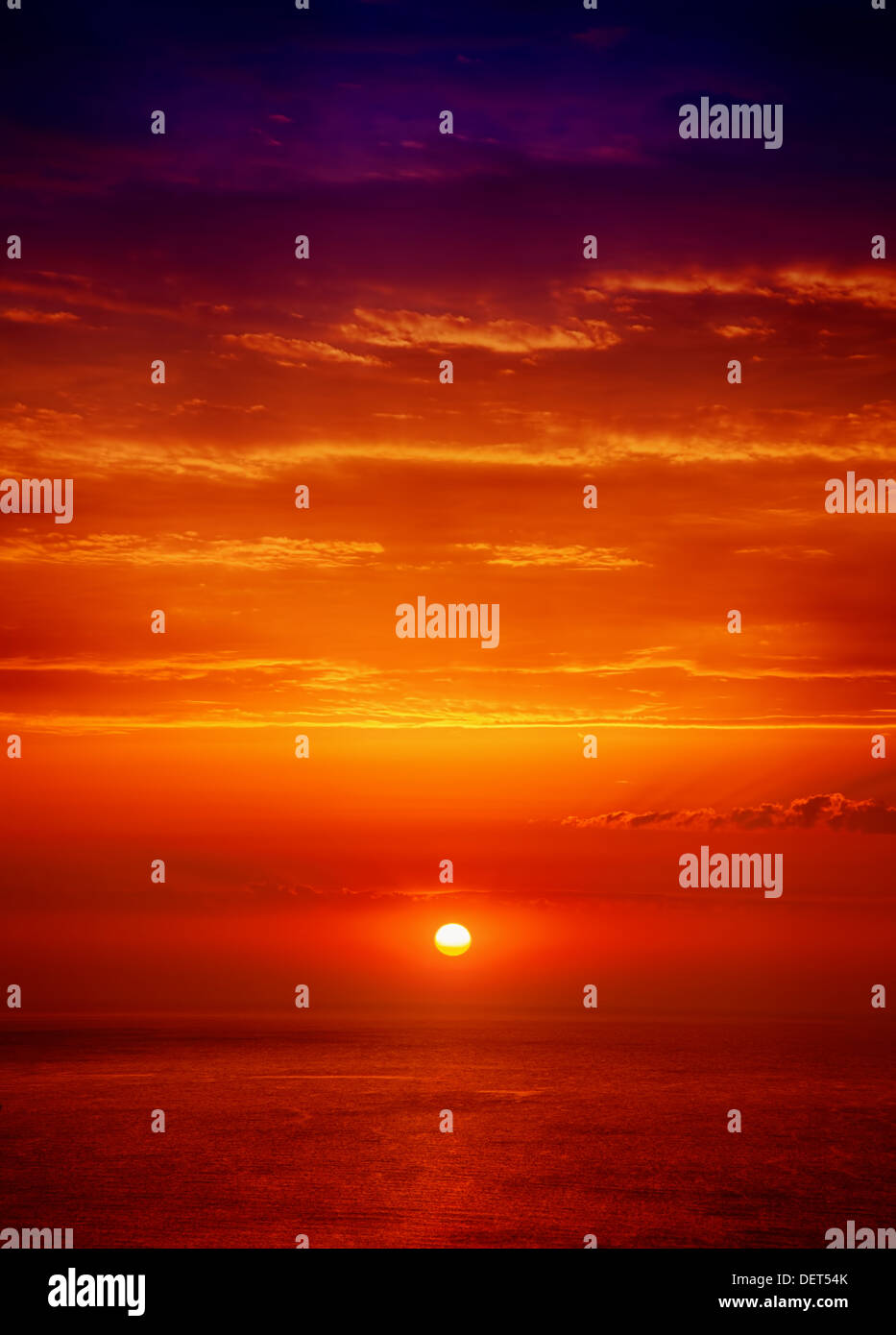 Beautiful sunrise over the sea. HDR image Stock Photo - Alamy