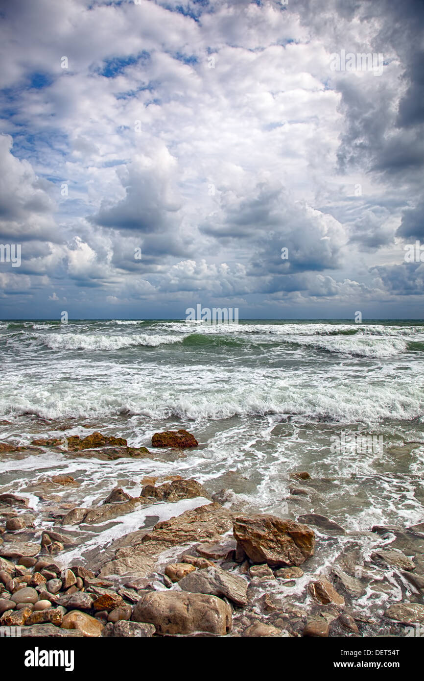 Storm on the sea after a rain. HDR image Stock Photo - Alamy