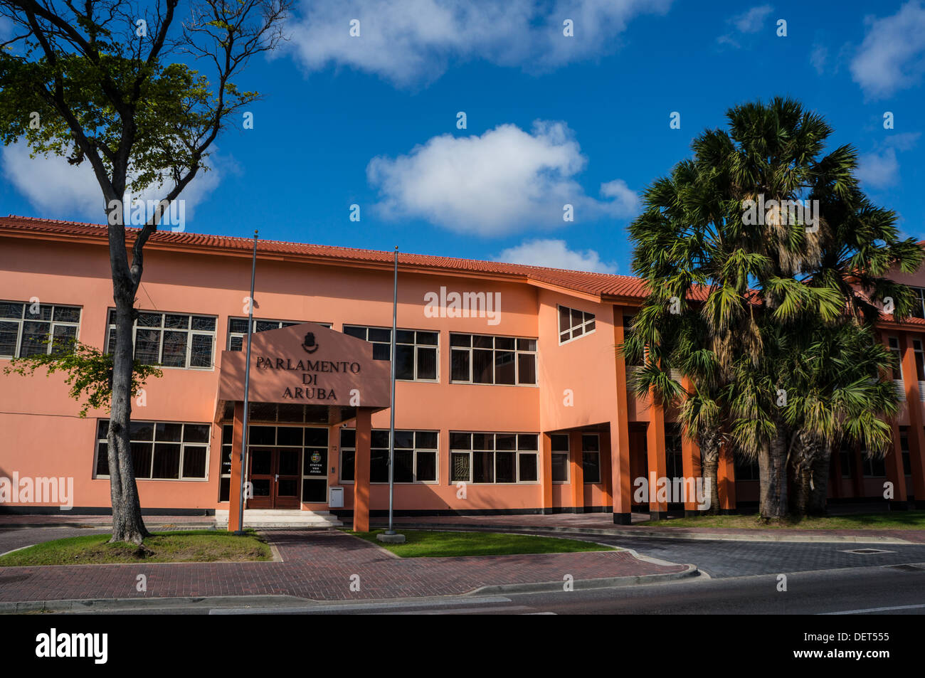 Dutch Colonial architecture Oranjestad Aruba Stock Photo - Alamy