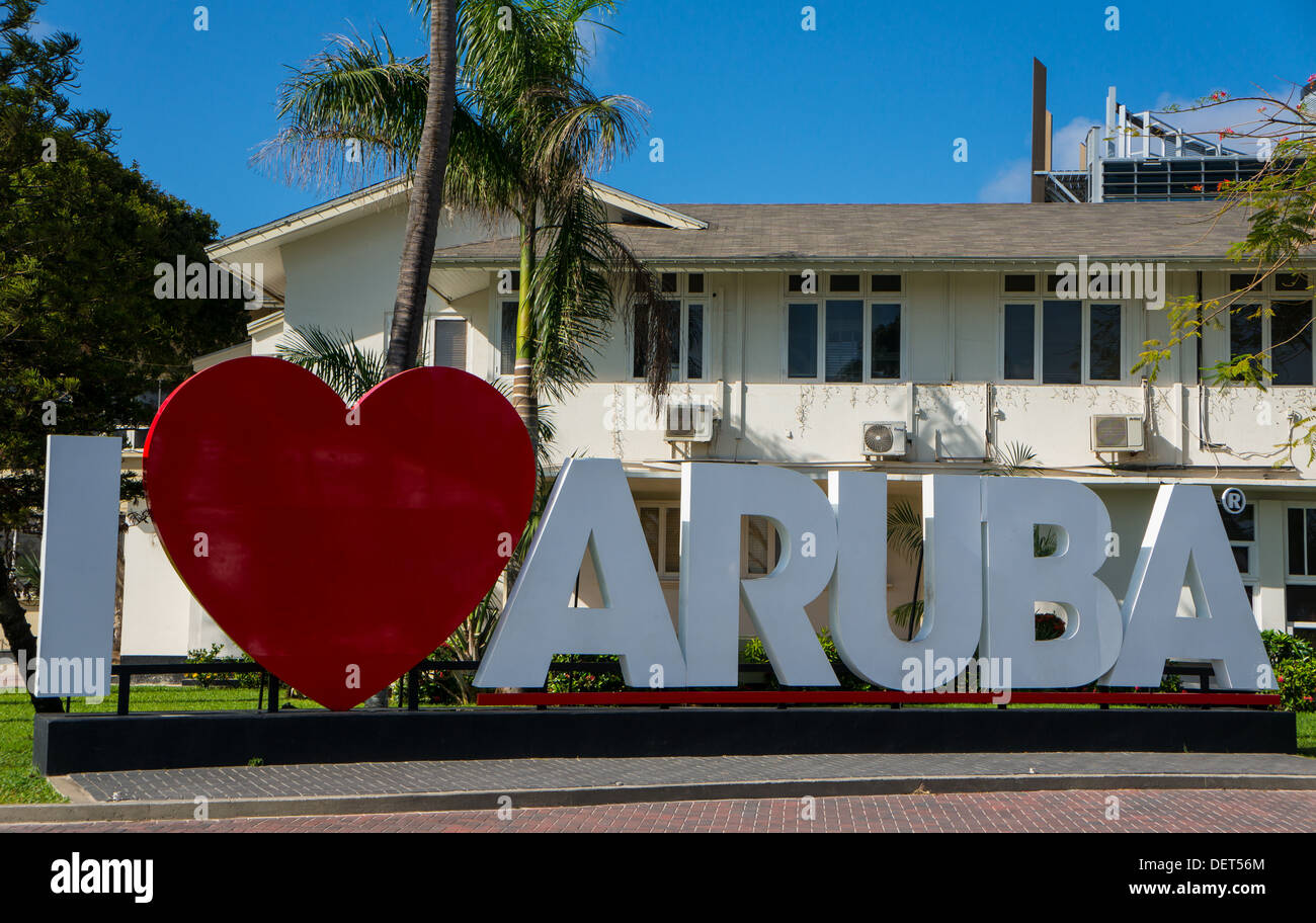 Dutch Colonial architecture Oranjestad Aruba Stock Photo - Alamy