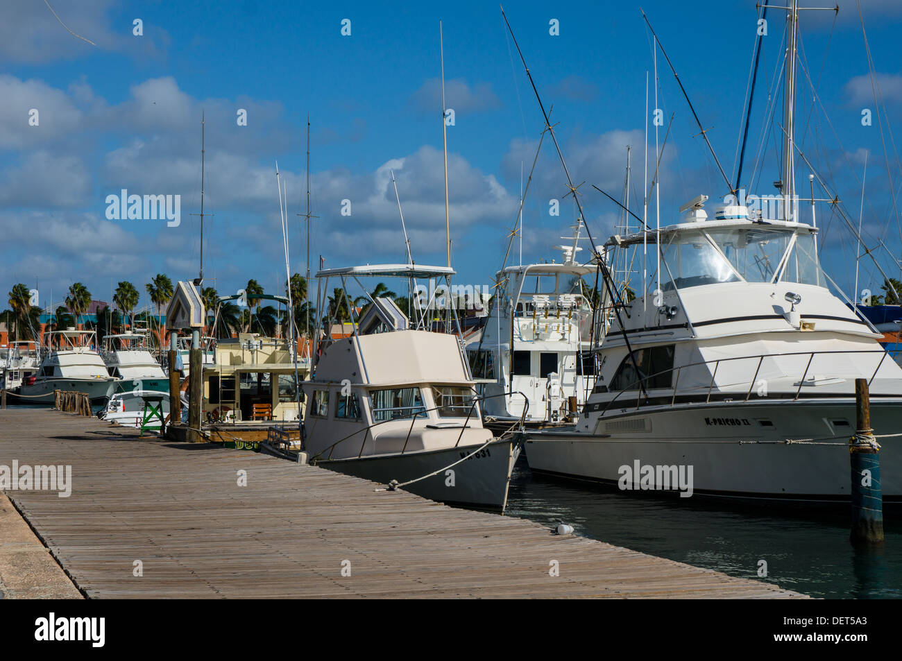 Oranjestad, Aruba marina harbour area Stock Photo - Alamy