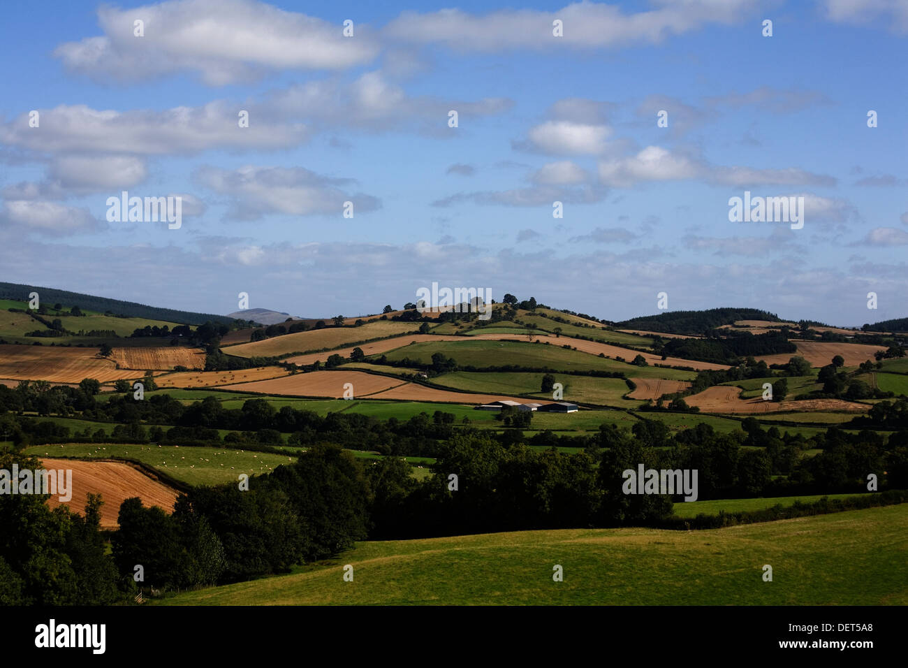 The valley of The River Clun from The Jack Mytton Way Clun near The ...