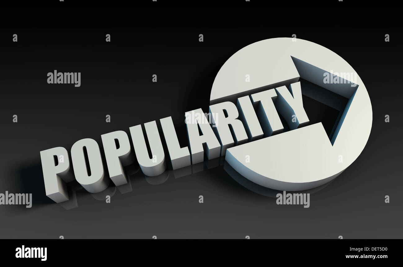Popularity Concept With an Arrow Going Upwards 3D Stock Photo - Alamy