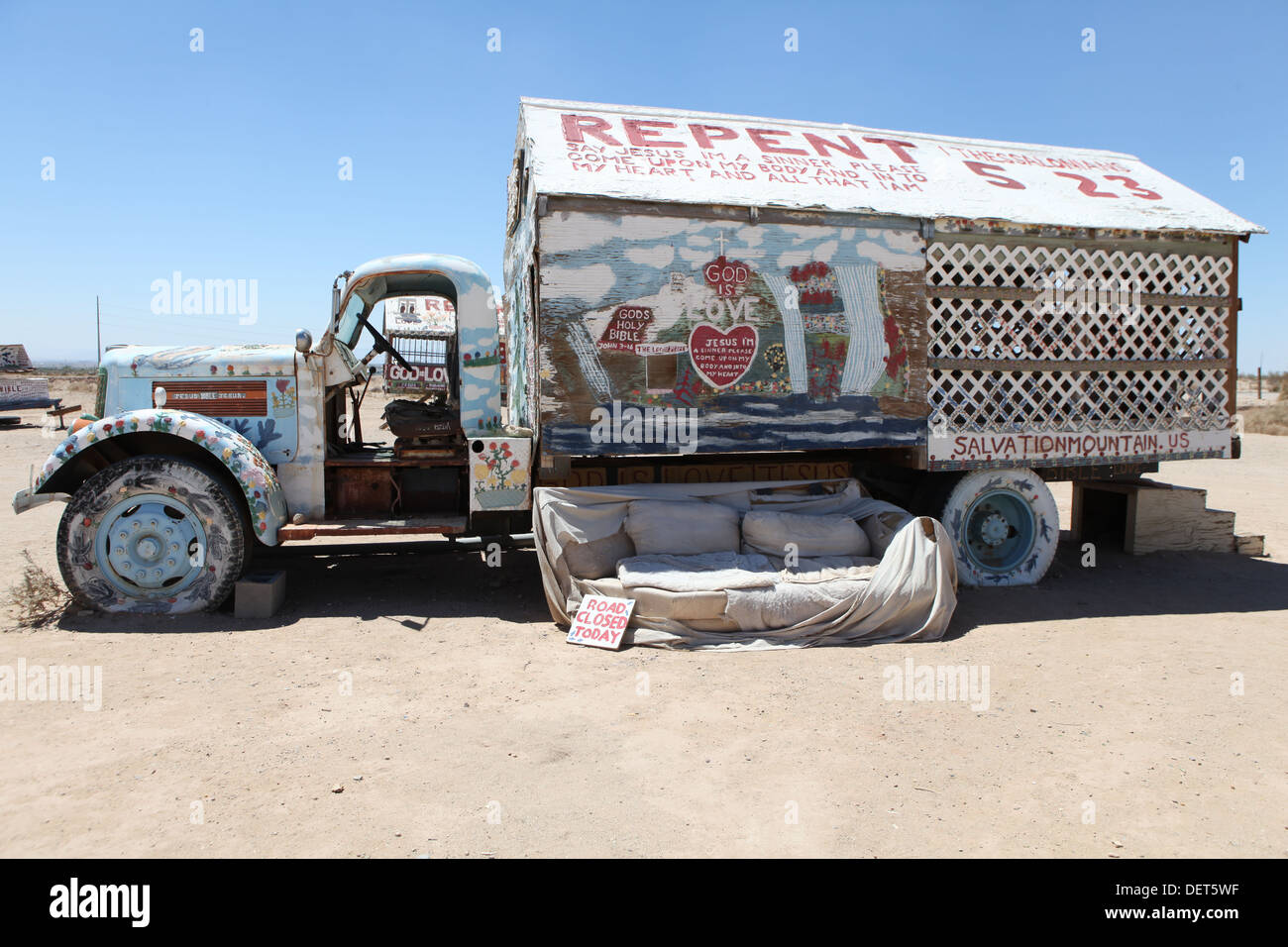 Slab City- in the Colorado Desert, southern California, lies a free ...