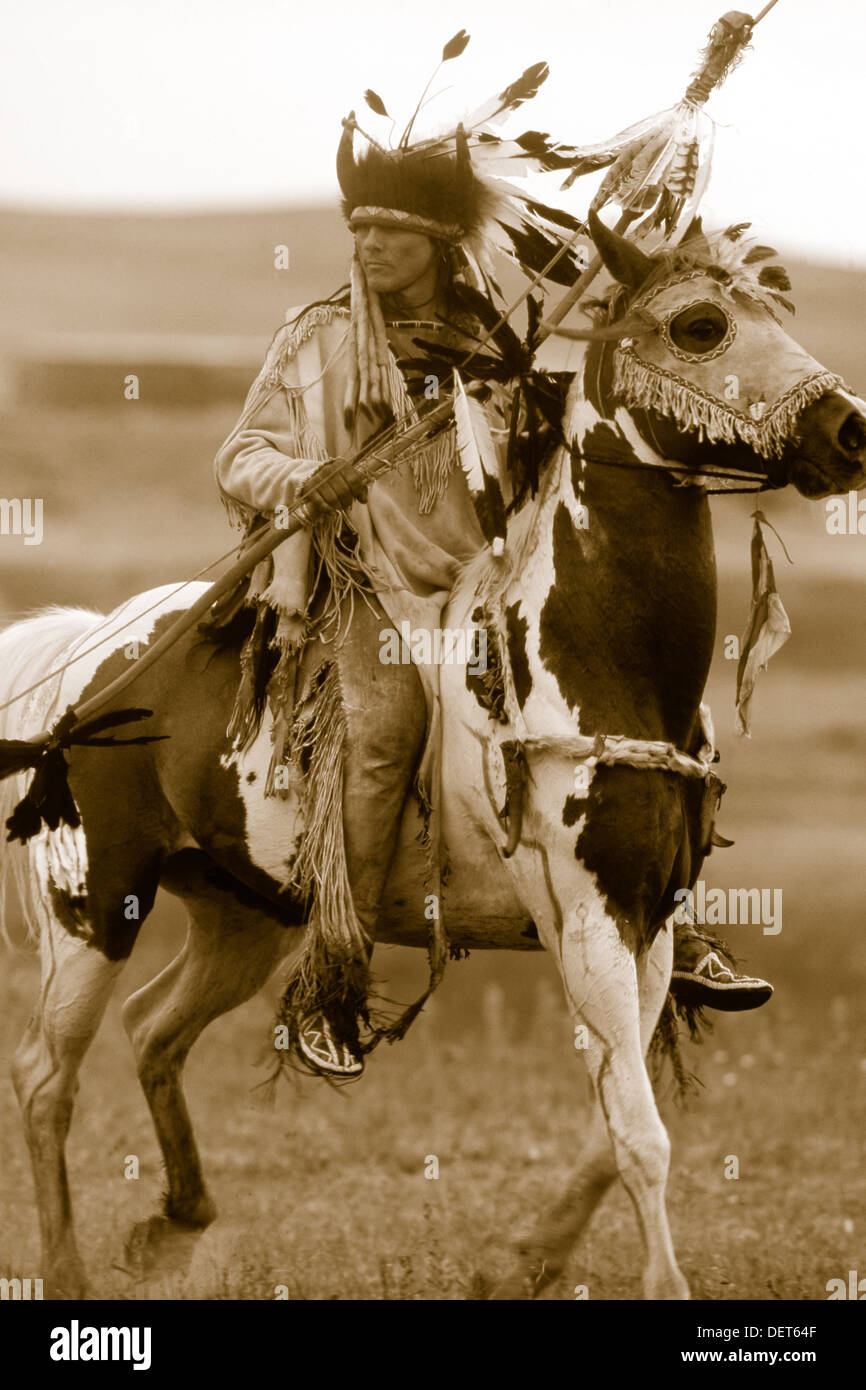 American Indian On Horseback High Resolution Stock Photography and ...