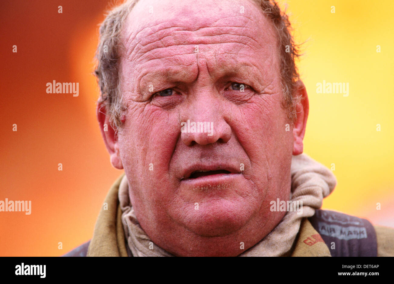 Fire Captain at scene of House fire Stock Photo - Alamy