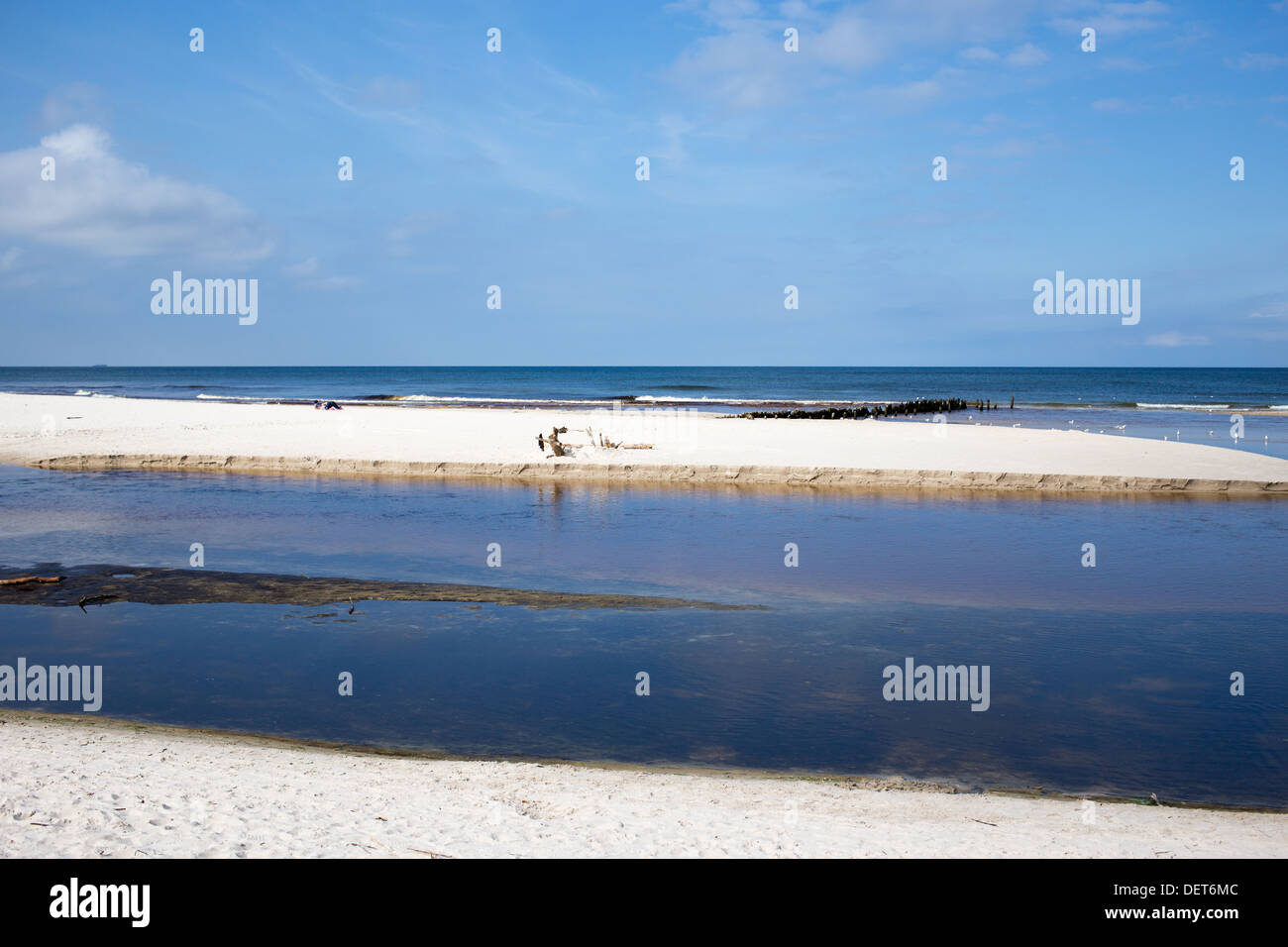 Landscapes. The last moments of summer on the beach in Debki, Poland ...