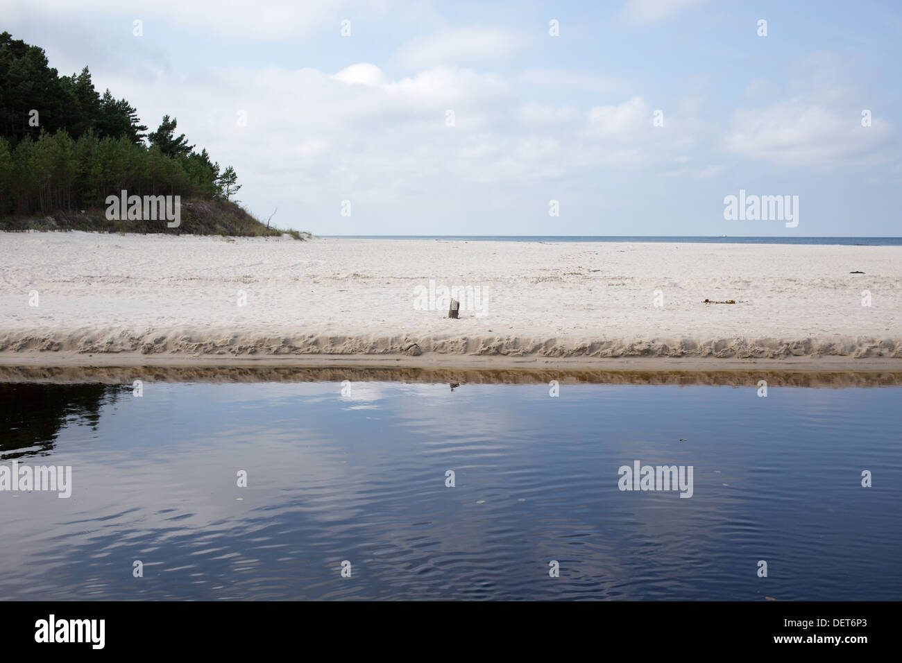 Landscapes. The last moments of summer on the beach in Debki, Poland ...