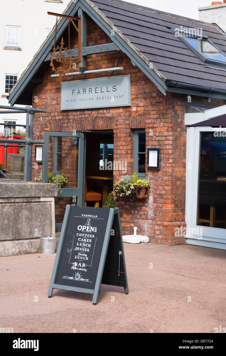 Portishead Marina Somerset England Farrells Irish Italian Restaurant ...